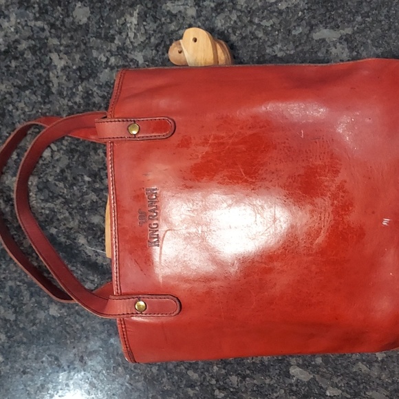 King Ranch | Bags | King Ranch Leather Shopper Red Bag | Poshmark
